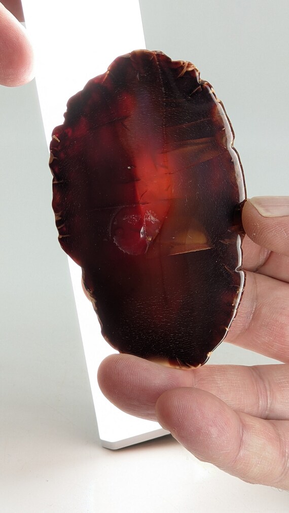 Rich Rich Deep Orange Coloring Carnelian Stone Slab Slice - Etsy