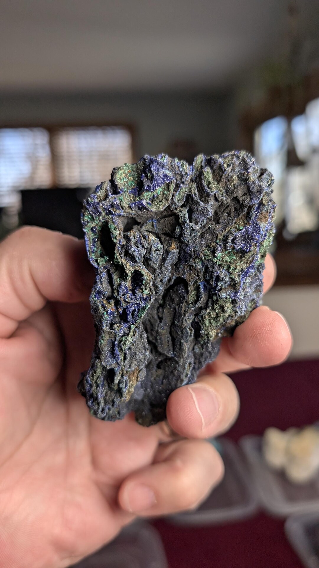 Blue Azurite Slab Stone Point Tower Healing Blue Green Happiness ...