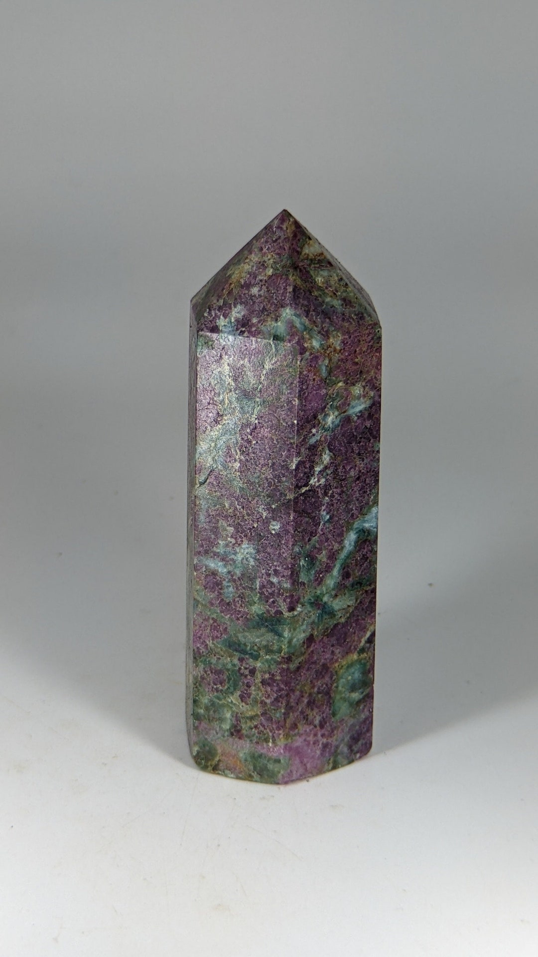 Ruby in Kyanite Stone Point Tower Grounding Awareness PD117 - Etsy