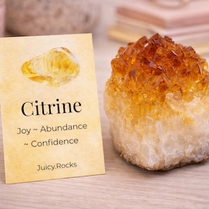 Crystal Meaning Cards Printable | 2x3 Info Cards | Growing Collection ...