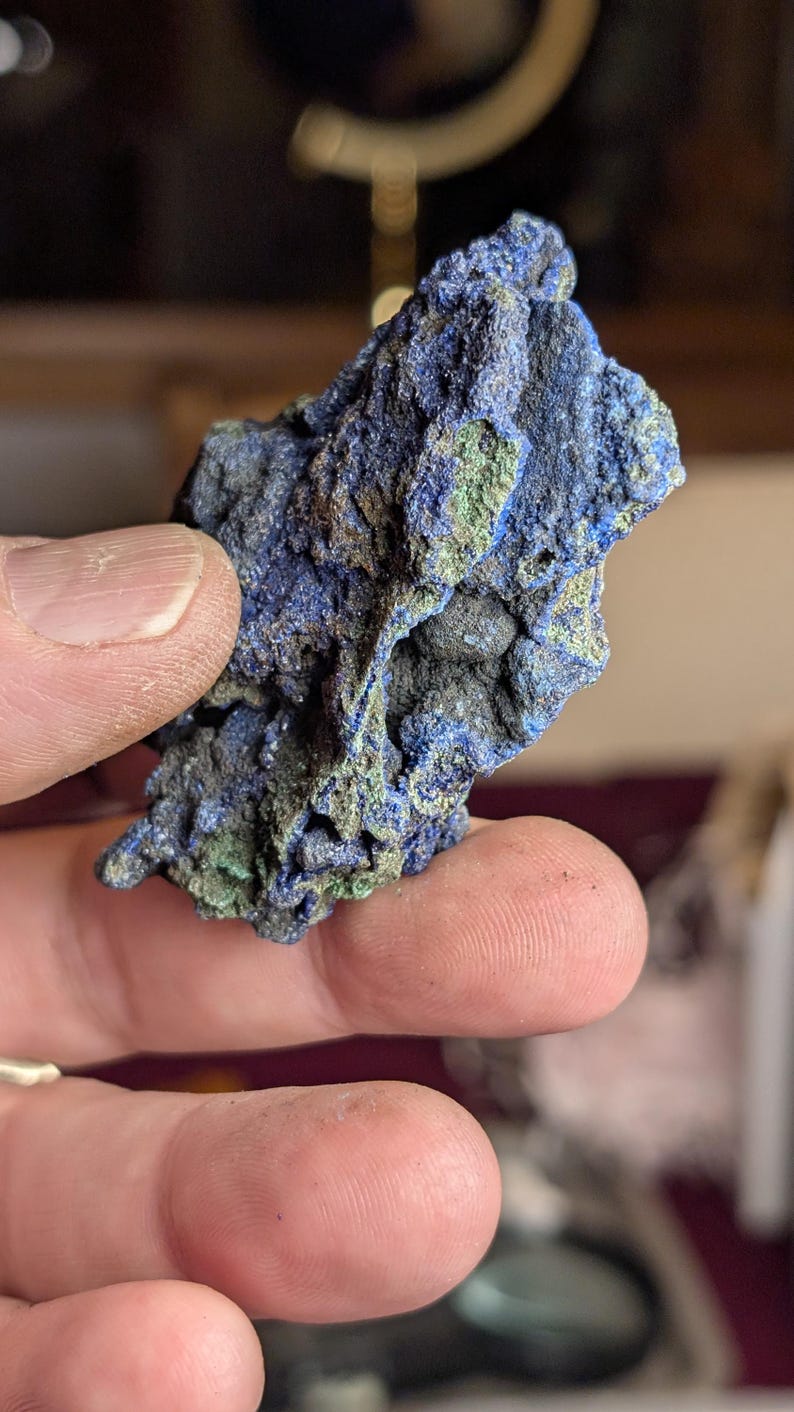 Blue Azurite Slab Stone Point Tower Healing Blue Green Happiness ...