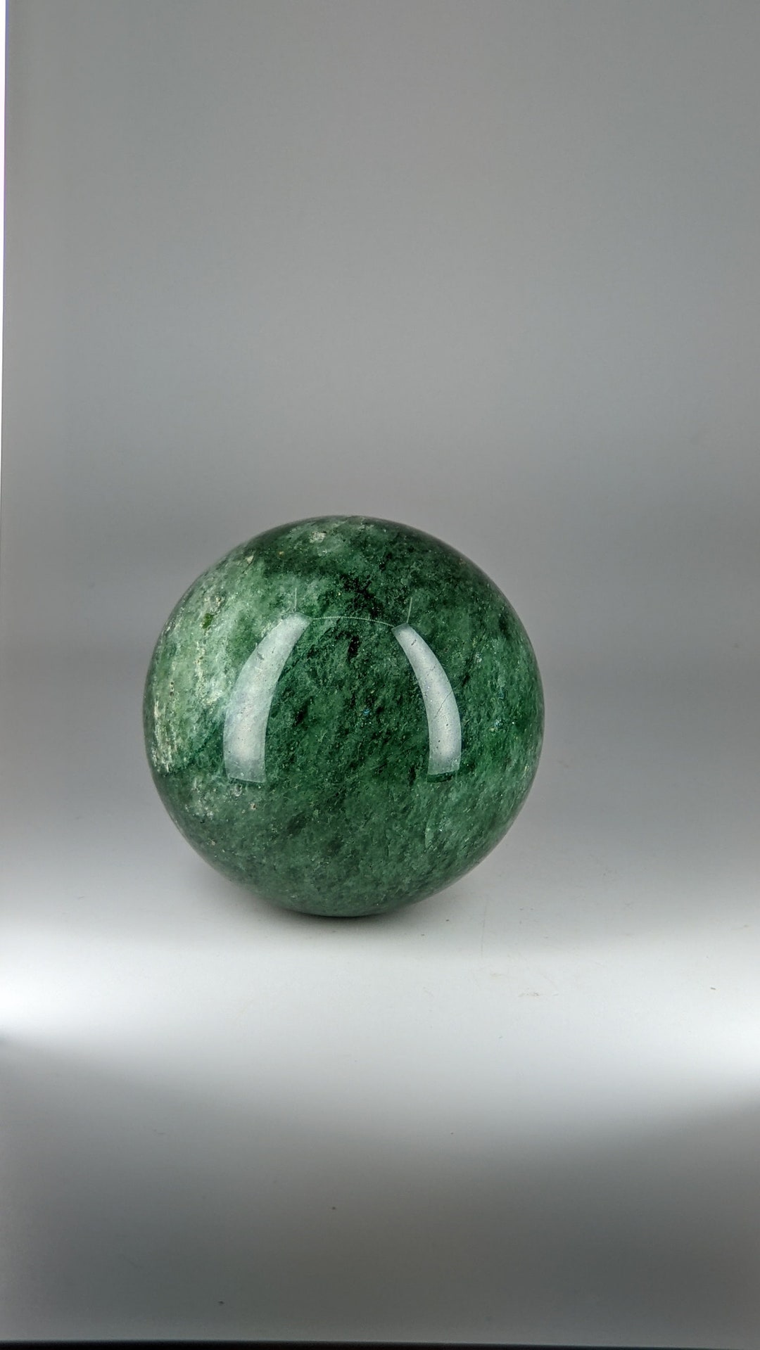 Green Strawberry Scarlet Quartz Stone Crystal Sphere Love - Etsy