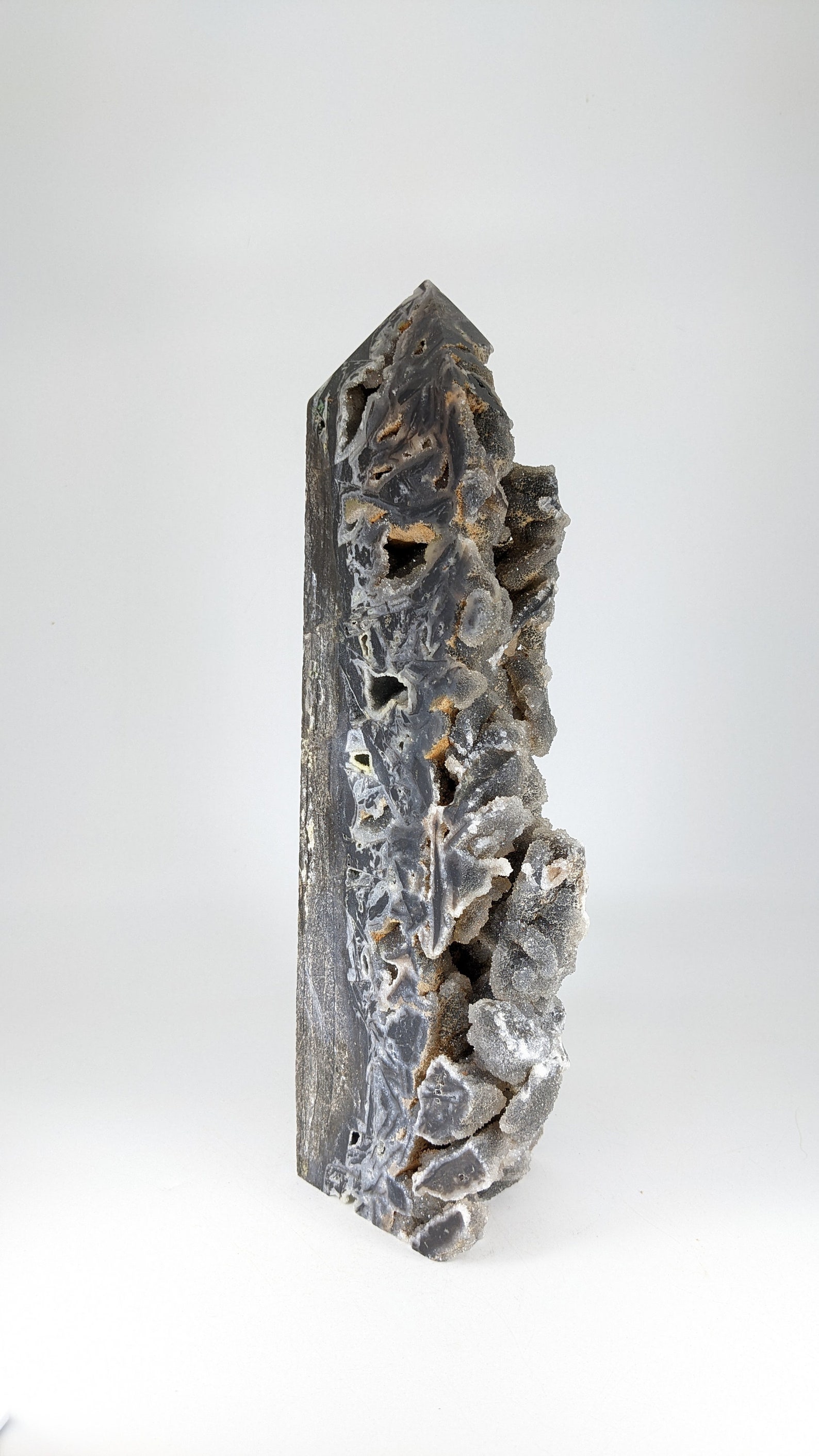 Extra Large DRUZY Midnight Blue Black Sphalerite Tower Point Crystal ...
