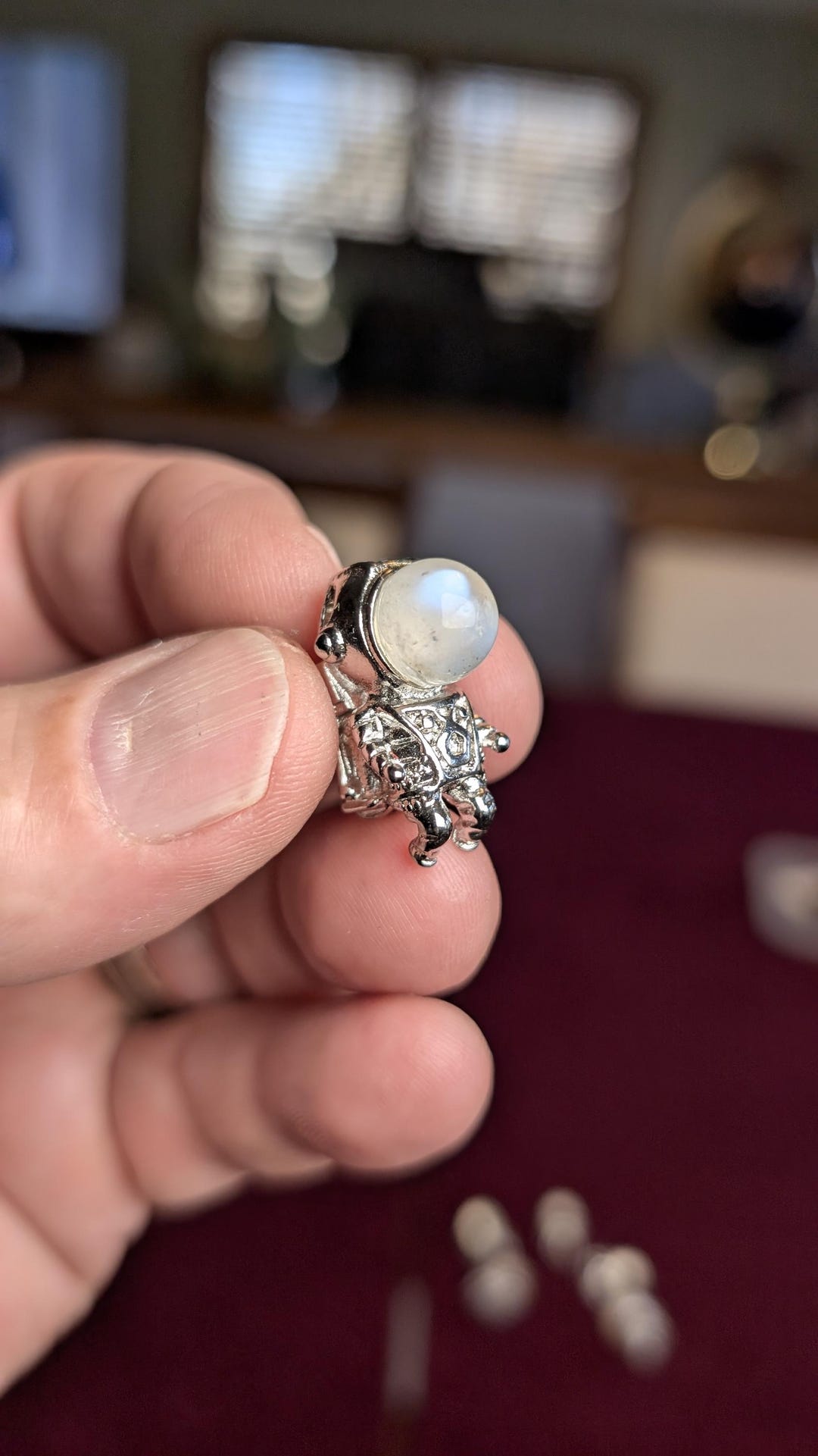 Astronaut Space Man on Moon Stone Sphere Pendant Jewelry WHOH78 - Etsy