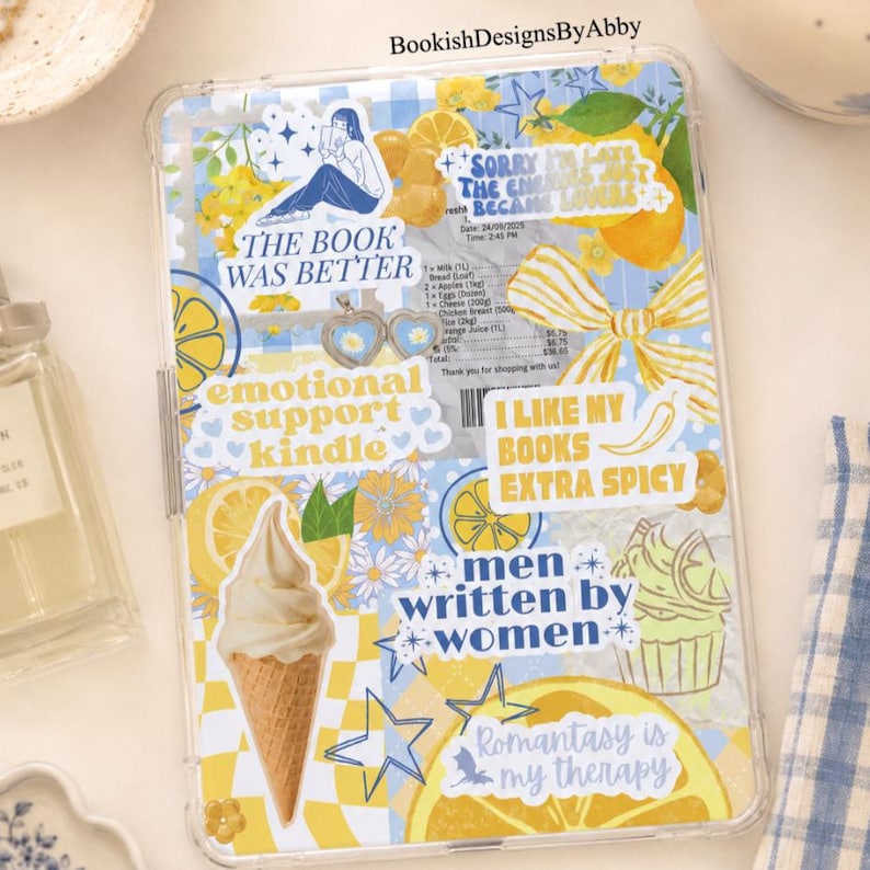Summer Lemon Kindle Insert | DIGITAL DOWNLOAD - Etsy UK