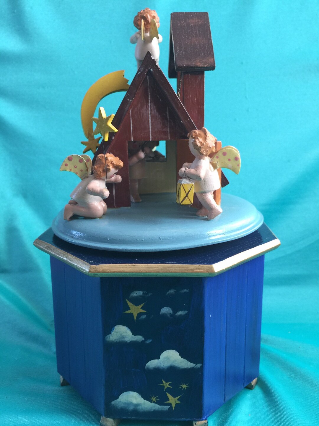 Ave Maria Vtg Steinbach Music Box Thorens Mvmnt All Wood - Etsy