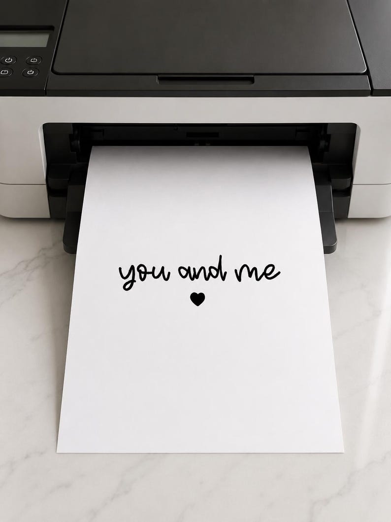 You and Me Printable Wall Art | Minimalist Romantic Poster | Modern ...