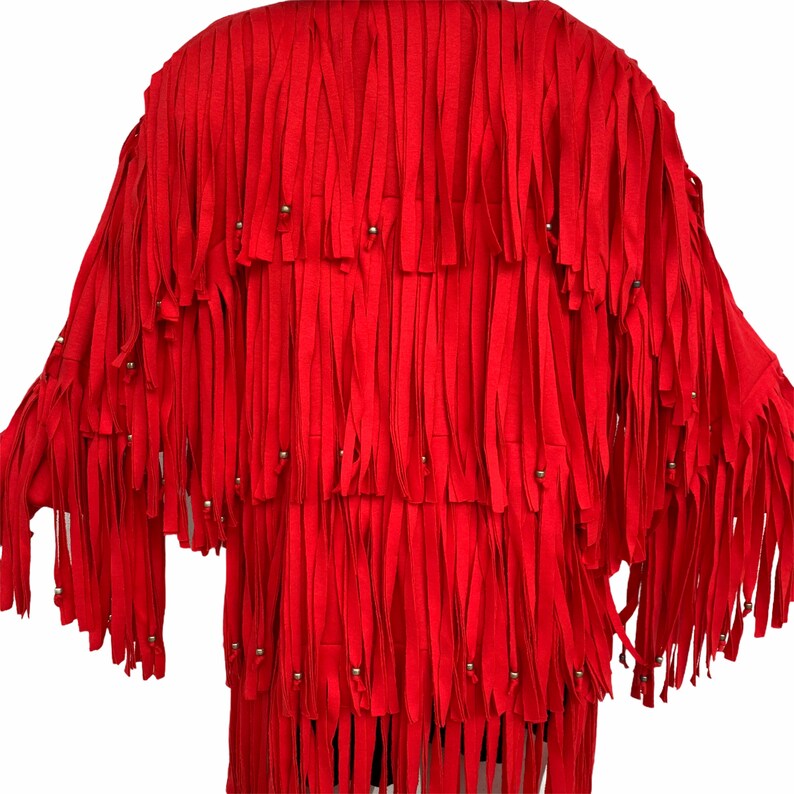 Vintage VTG 1980s 80s Red Color Me Clever Fringe Fringed - Etsy