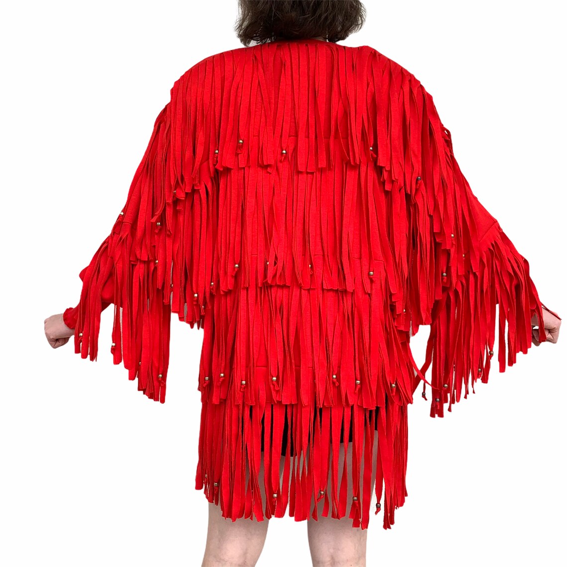 Vintage VTG 1980s 80s Red Color Me Clever Fringe Fringed | Etsy