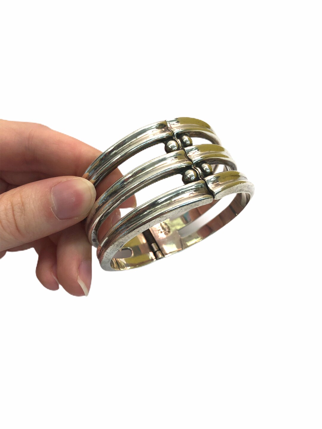 Vintage VTG Sterling Silver Clamp Cuff Bracelet Jewelry - Etsy