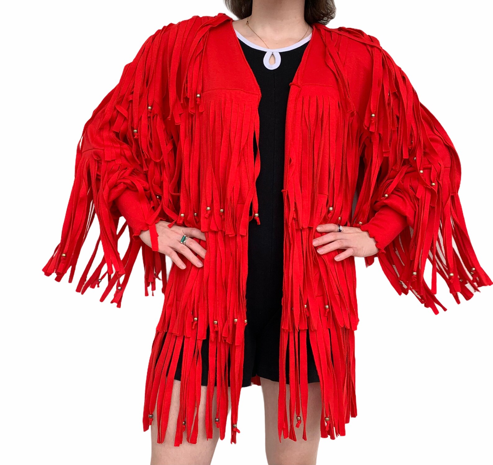 Vintage VTG 1980s 80s Red Color Me Clever Fringe Fringed - Etsy