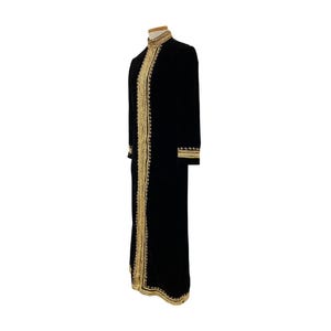 Vtg Vintage 60s Sara Fredricks High End Hand Beaded Crushed Black ...