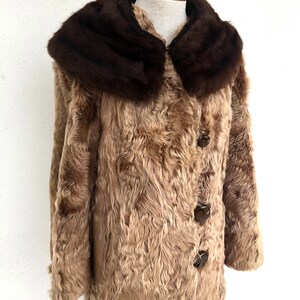 Vintage VTG 1930s 30s Goat Mink Light Brown Fur Coat Bakelite - Etsy