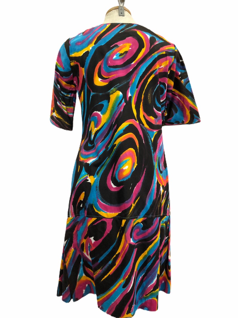 Vintage VTG 1960s 60s Psychedelic Swirl Multicolored Drop - Etsy