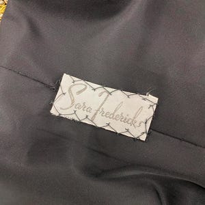 Vtg Vintage 60s Sara Fredricks High End Hand Beaded Crushed Black ...