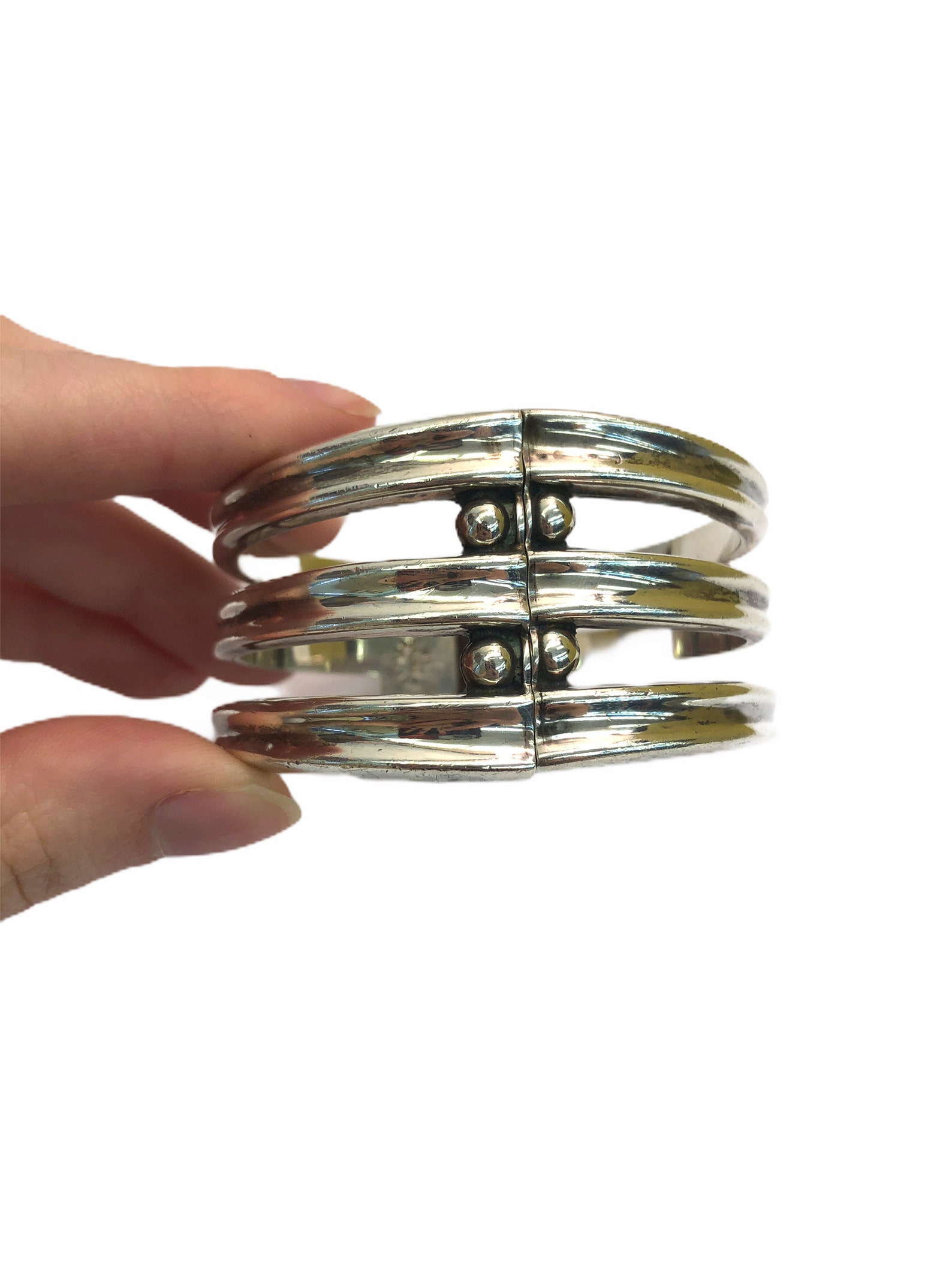 Vintage VTG Sterling Silver Clamp Cuff Bracelet Jewelry - Etsy