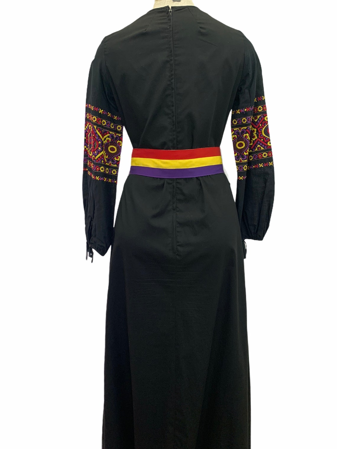 Vintage VTG 1960s 60s Simon Ellis Black Embroidered Balloon | Etsy