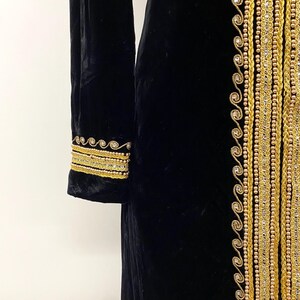 Vtg Vintage 60s Sara Fredricks High End Hand Beaded Crushed Black ...