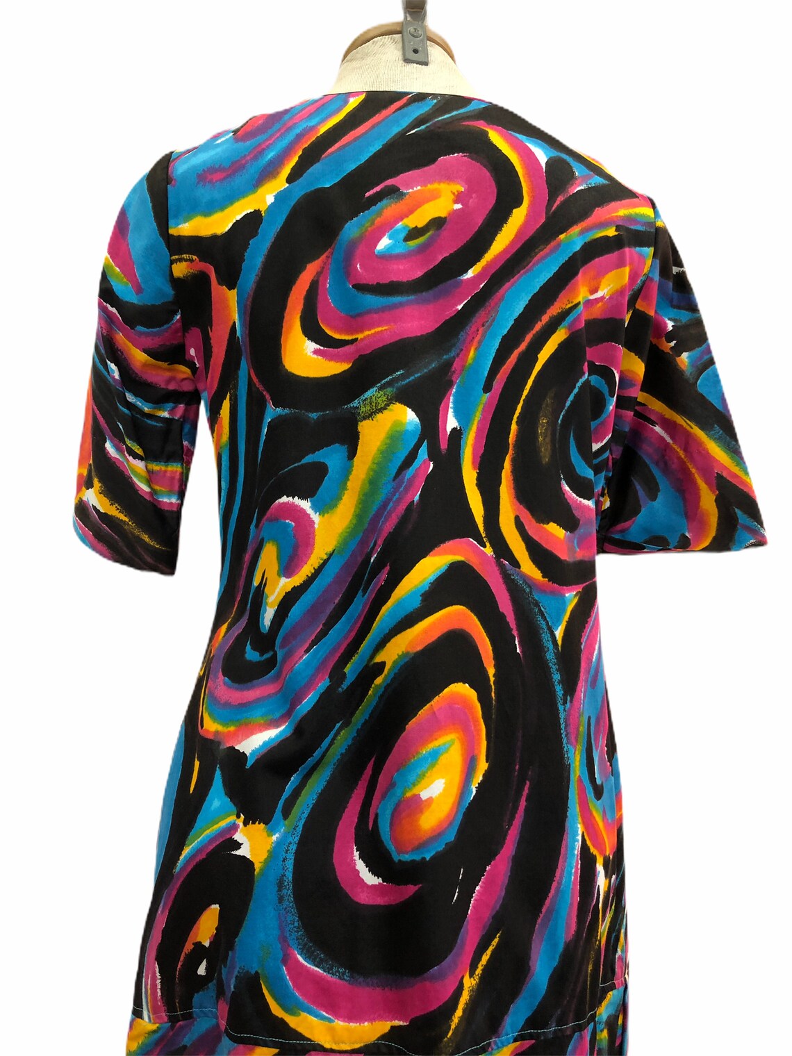 Vintage VTG 1960s 60s Psychedelic Swirl Multicolored Drop - Etsy