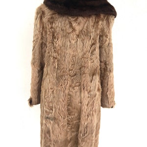 Vintage VTG 1930s 30s Goat Mink Light Brown Fur Coat Bakelite - Etsy