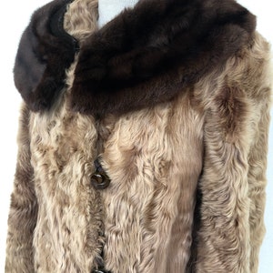 Vintage VTG 1930s 30s Goat Mink Light Brown Fur Coat Bakelite - Etsy