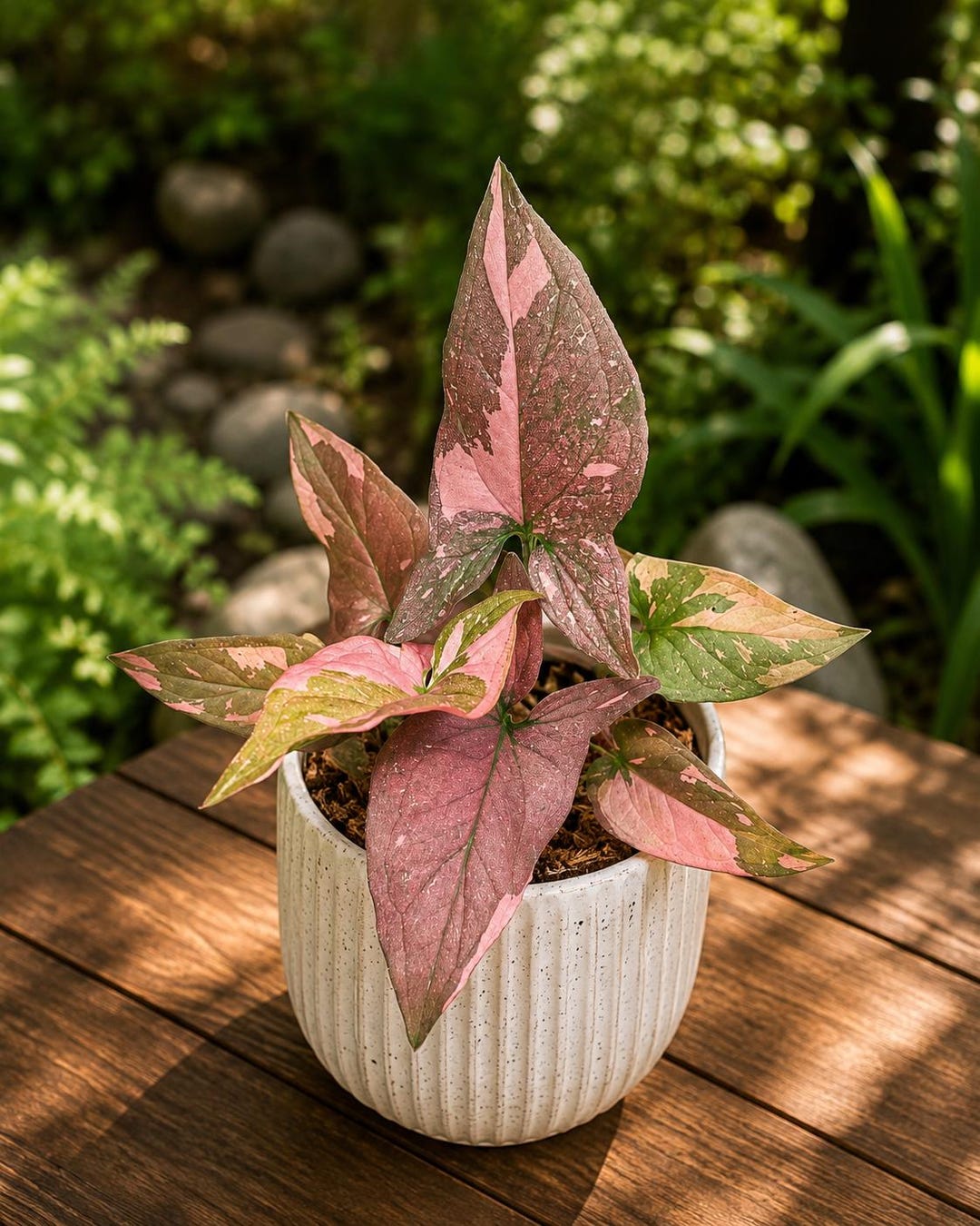 Rare Syngonium Pink Splash Live Plant – Pink Variegated Aroid ...