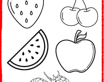 Kids Coloring Worksheet, Color Recognition Activity (digital Download ...