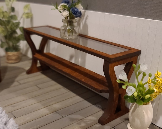 Miniature Farmhouse Console Table Dollhouse Furniture 1:12 - Etsy