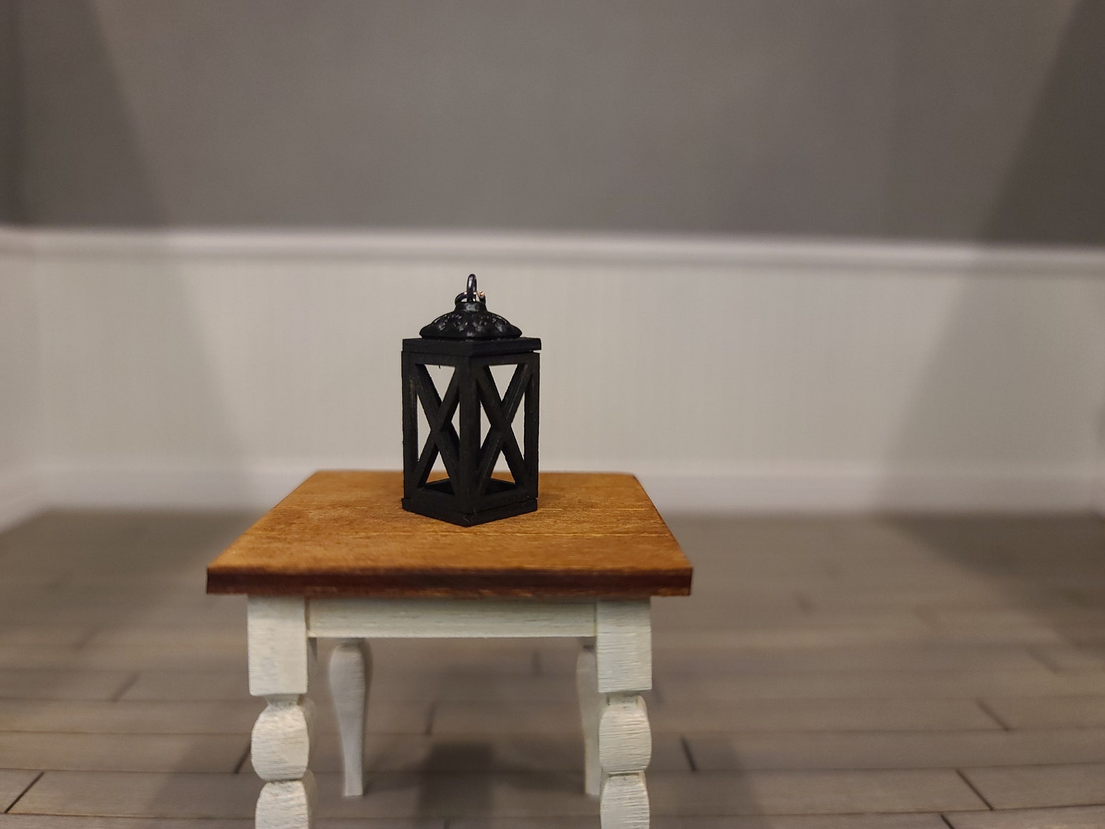 Miniature Lantern Dollhouse Lantern Wrought Iron Look - Etsy