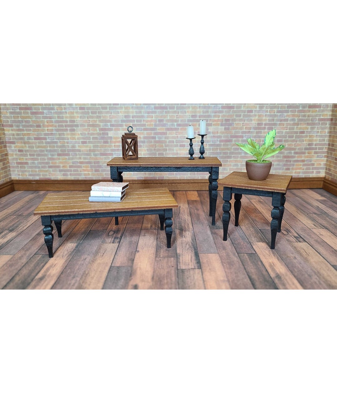 Miniature French Country Table for Living Room, Dollhouse Furniture ...