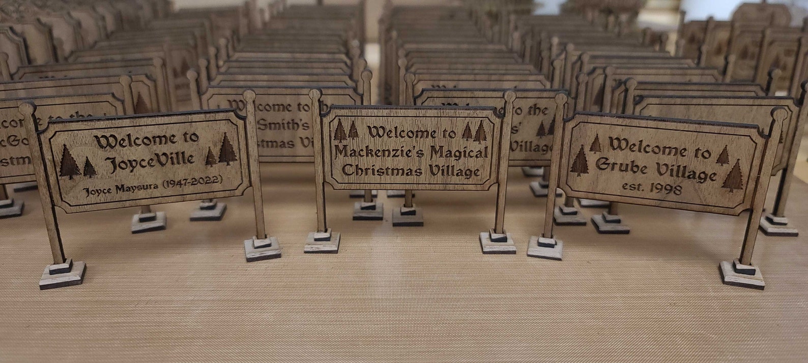 Custom Christmas Village Welcome Sign Welcome to Our Village - Etsy