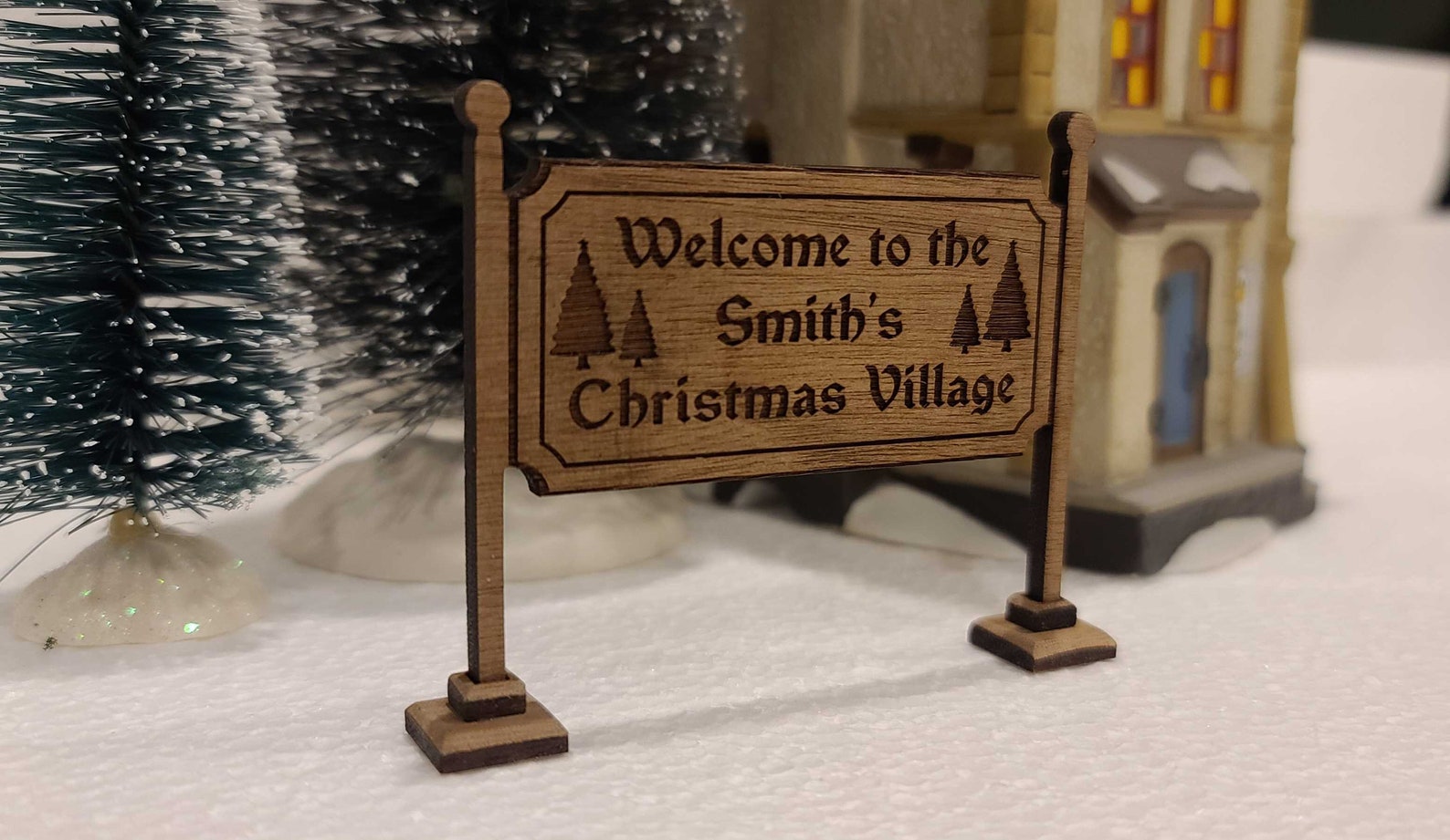 Custom Christmas Village Welcome Sign Welcome to Our Village - Etsy