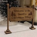 Custom Christmas Village Welcome Sign, Welcome to Our Village Sign ...