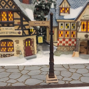 Christmas Village Street Sign - Traditional Style - Christmas Village ...