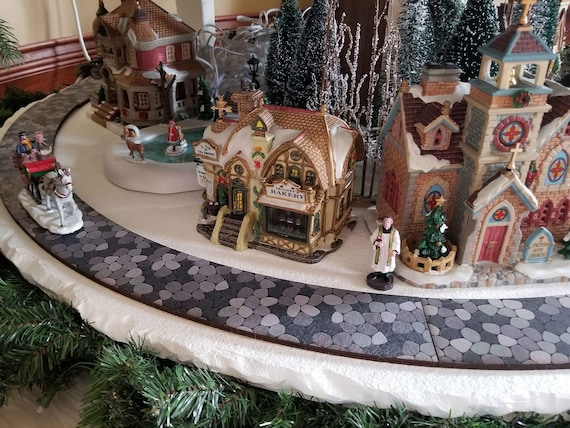 Grey Cobblestone Pathways for Christmas Village Miniature | Etsy