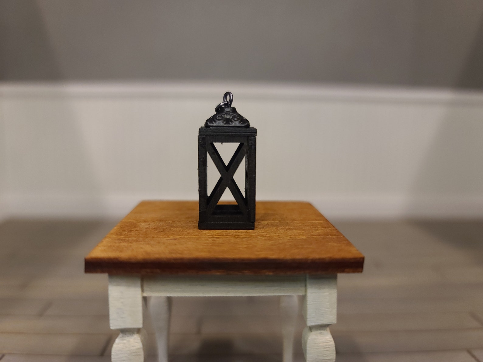 Miniature Lantern Dollhouse Lantern Wrought Iron Look - Etsy