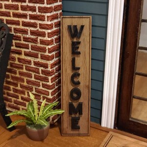 Miniature Welcome Sign for Porch/patio , 1:12 Dollhouse Sign, Dollhouse ...