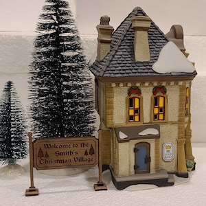 Custom Christmas Village Welcome Sign, Welcome to Our Village Sign ...