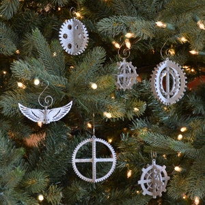 3-D Steampunk Gear Christmas Ornament Set of 6 - Perfect for Steampunk ...