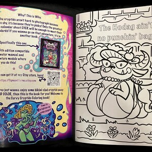 Curvy Cryptids Coloring Book