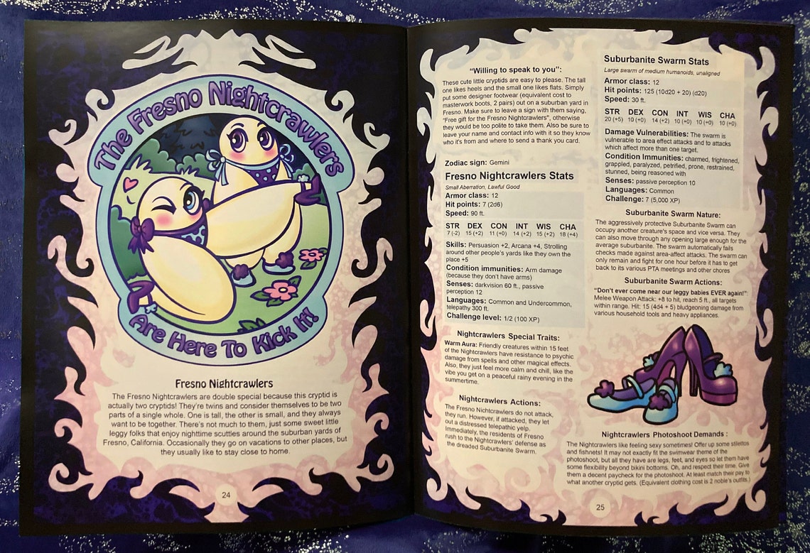 Curvy Cryptids Monster Manual and Adventure 5e D&D - Etsy