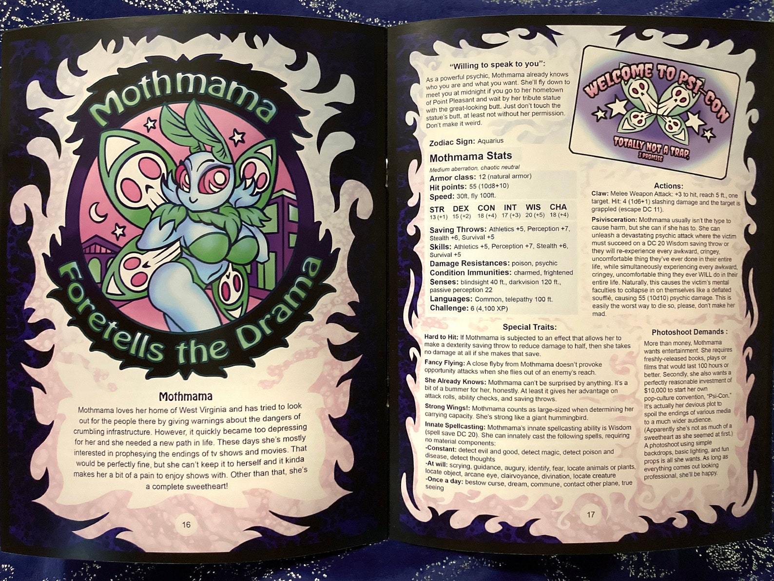 Curvy Cryptids Monster Manual and Adventure 5e D&D - Etsy