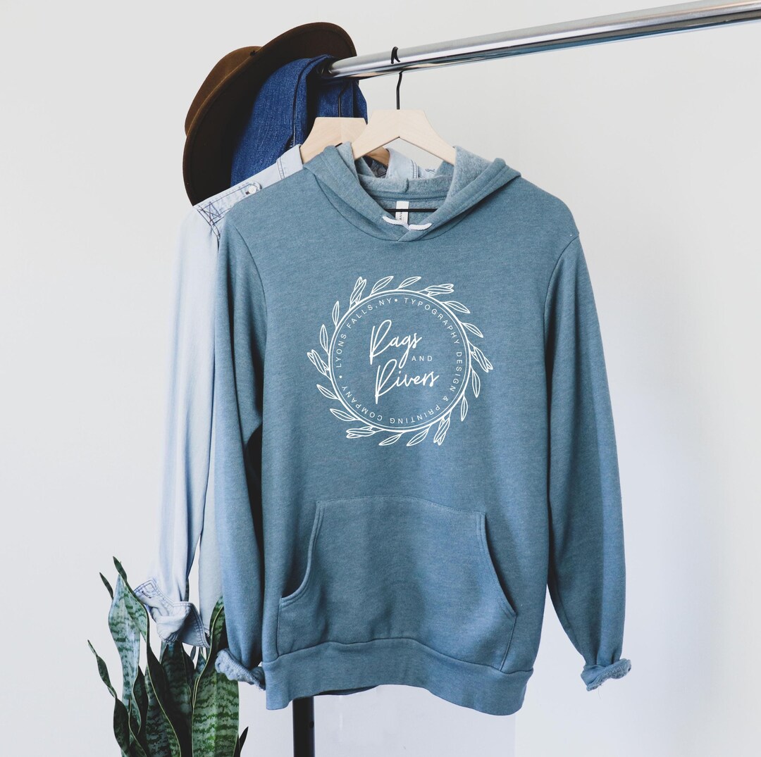 Rags and Rivers Branded Hooded Sweatshirt - Etsy
