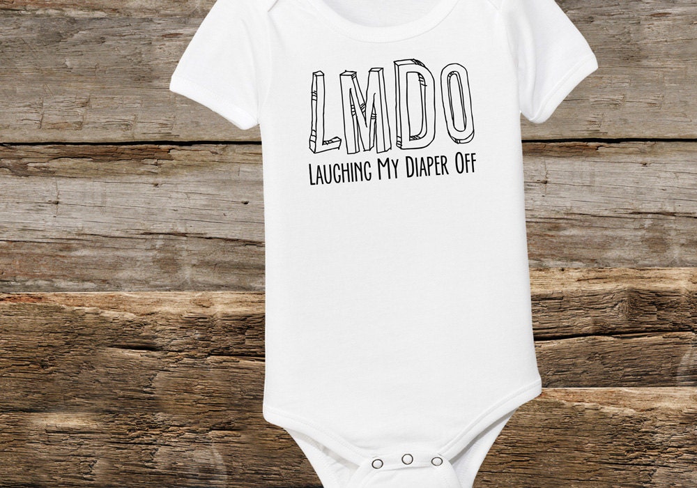 Laughing My Diaper off Texting Slang Funny Bodysuit Unisex - Etsy