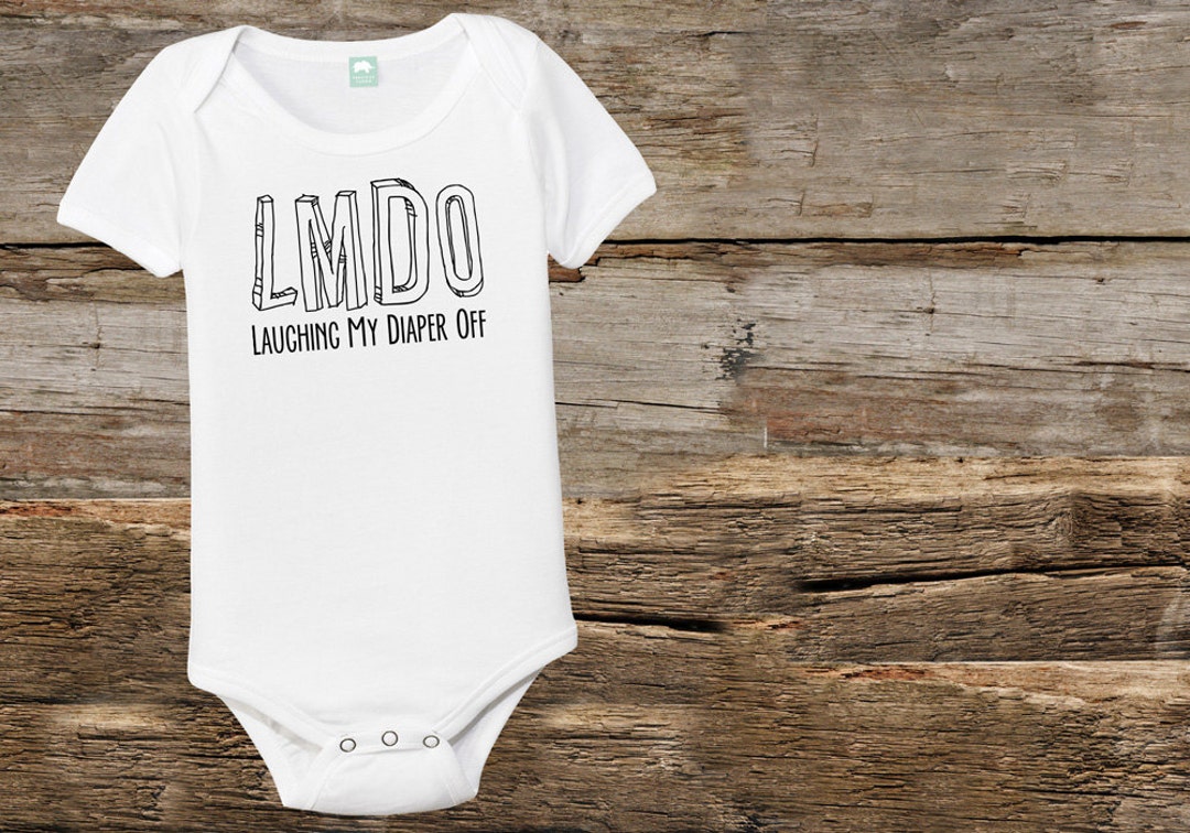 Laughing My Diaper off - Texting Slang - Funny Bodysuit Unisex Baby - Etsy