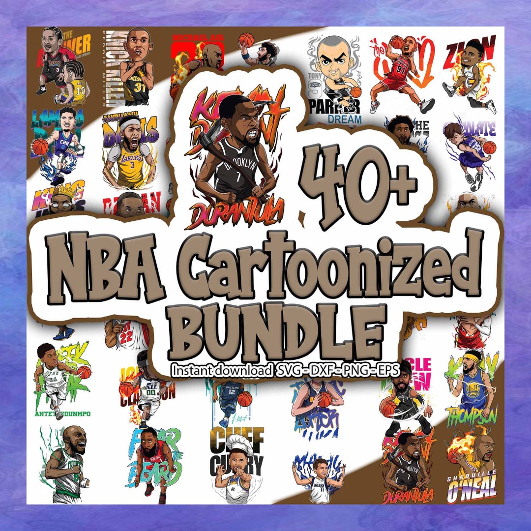 Basketball Clipart, NBA Stars Bundle, NBA Clipart, Cute Kids ...
