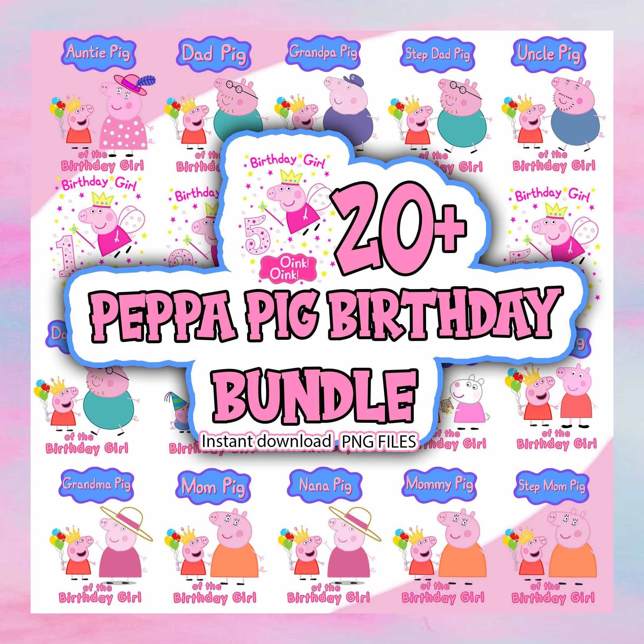 Peppa Pig Birthday Svg, Peppa Pig Princess Svg, Peppa Pig Cut Files ...