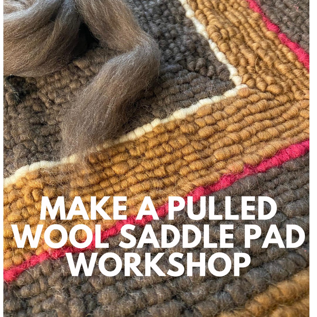 How to Make a Pulled Wool Saddle Pad! Video Tutorials, Where to Get ...