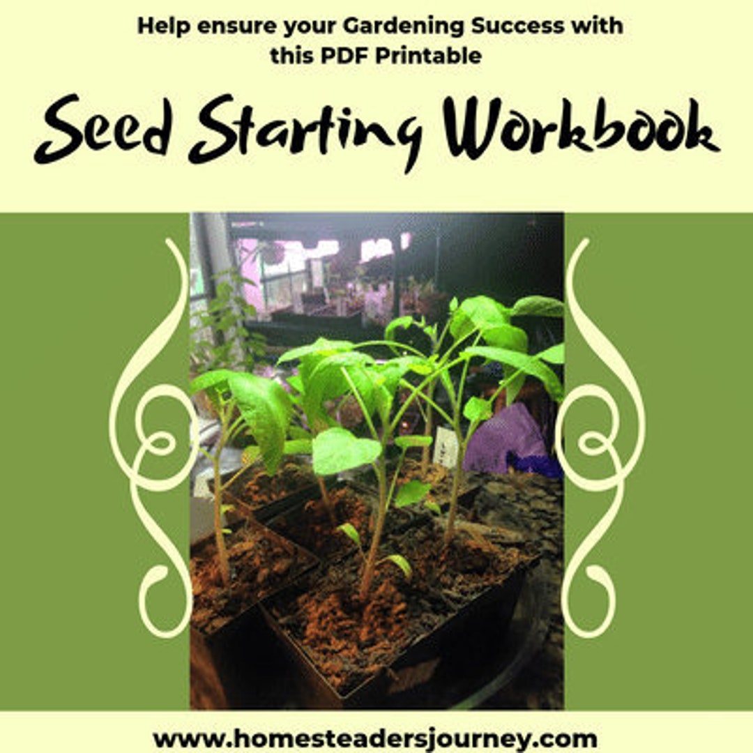 Starting SEEDS PDF Printable Workbook Making Gardening Easier With a ...