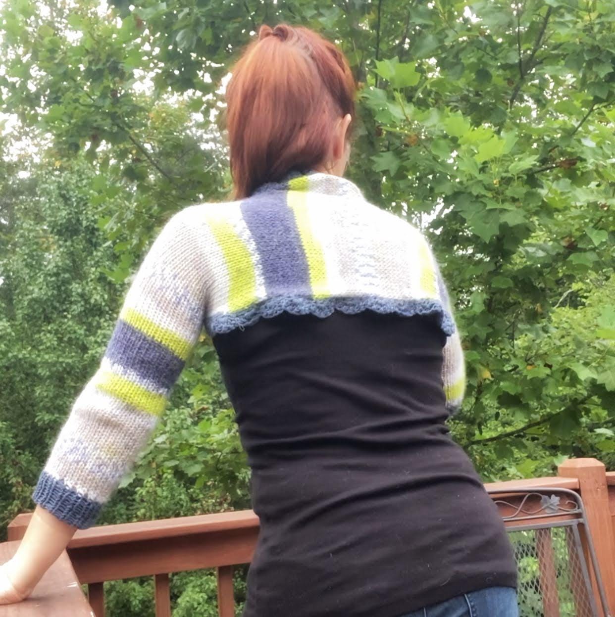 Everyday Retreat Shrug | Bulky Knitting Machine Pattern + Video ...